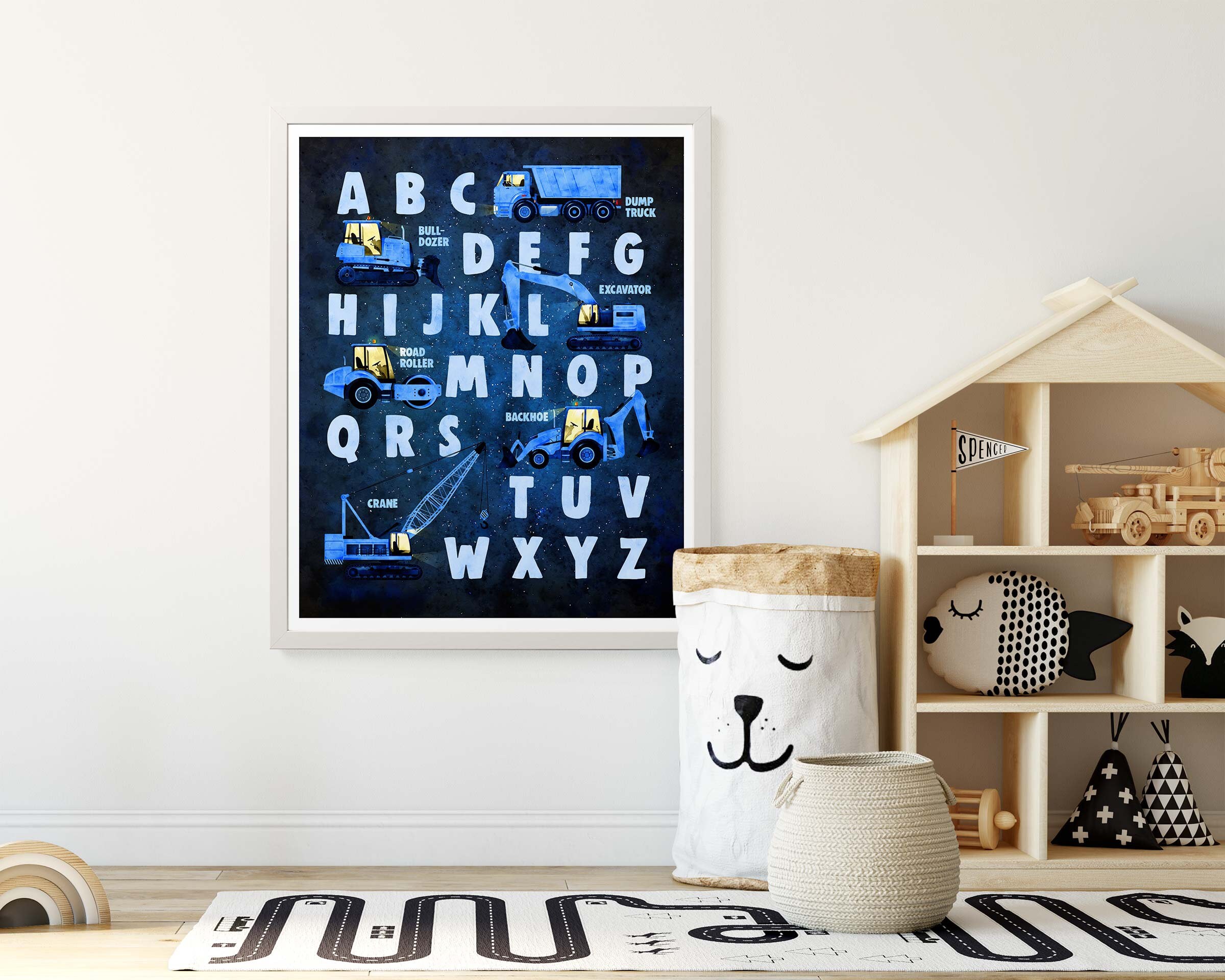 Starry Sky Alphabet Printable Watercolor Art Construction - Etsy