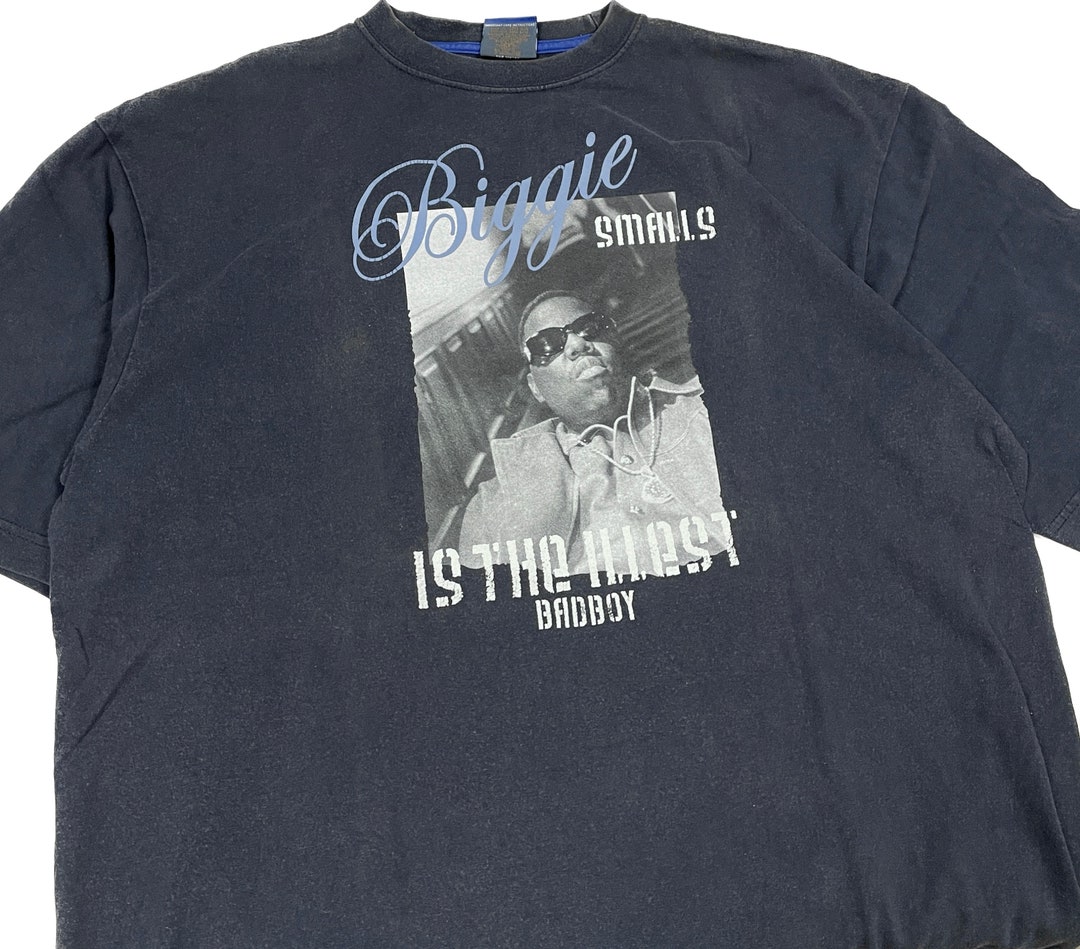 Vintage Bad Boy Notorious BIG Biggie Smalls T-shirt XL 90s Y2K Rap Hip ...