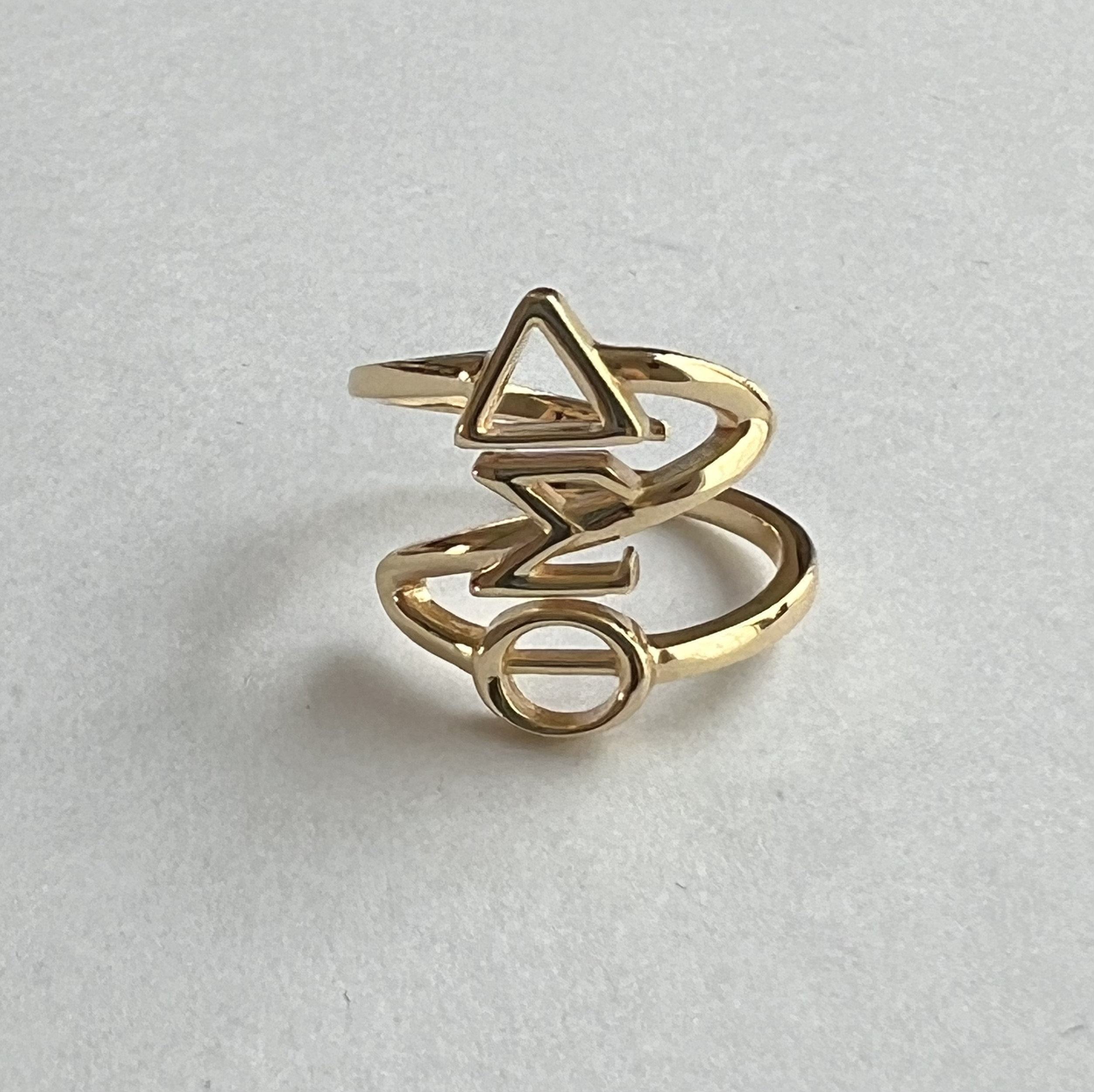 Delta Sigma Theta, Inc. Adjustable Greek Letters Ring - Etsy