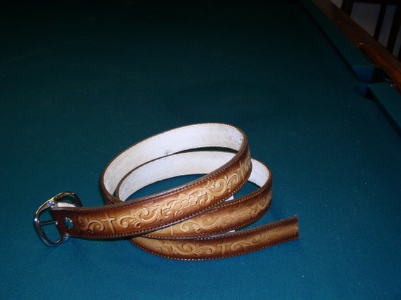 Handmade Leather Cross & Floral Belt-men or Womens Christian - Etsy
