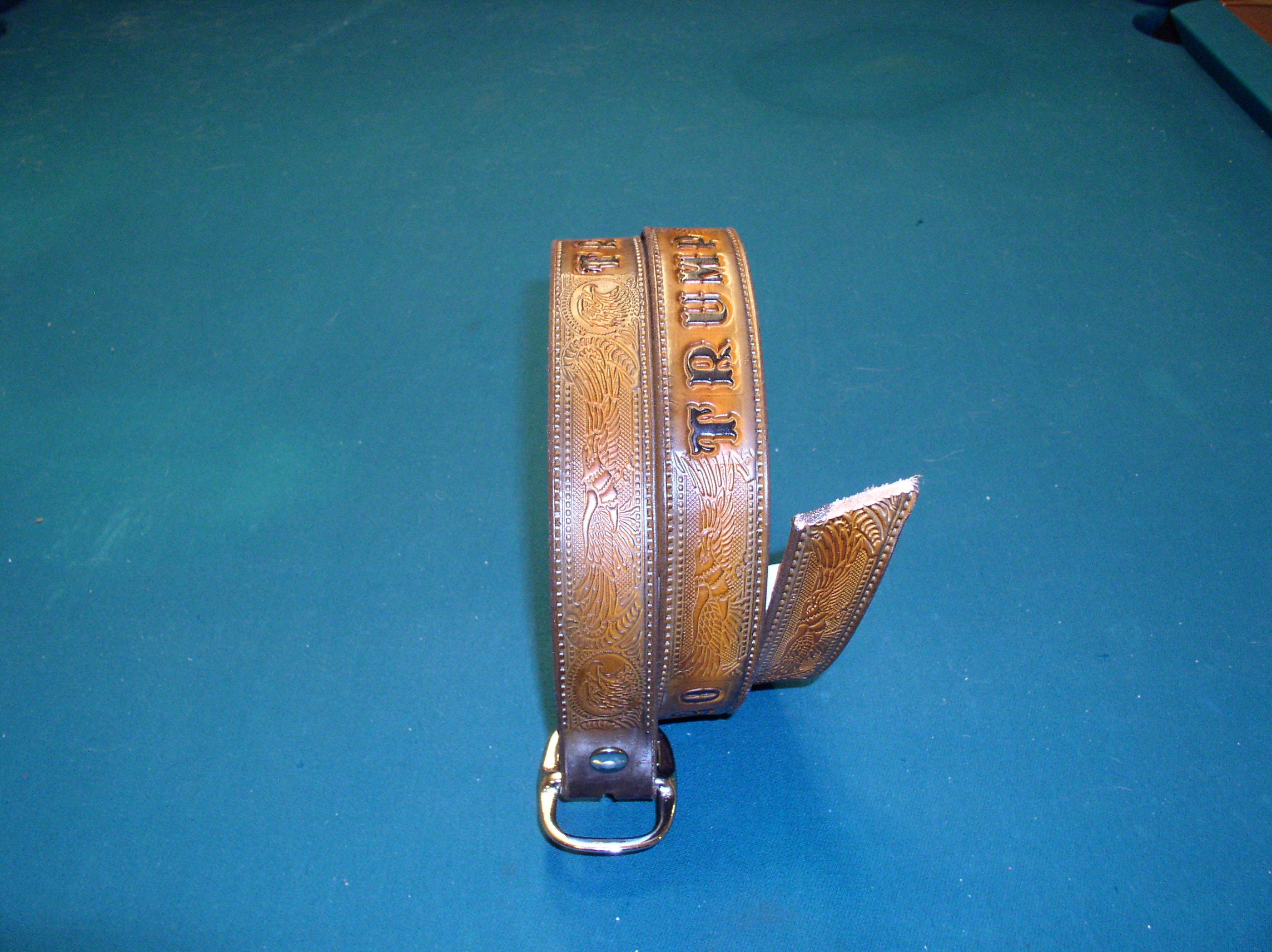 Handmade Trump 2020 & 2024 Cowhide Leather Belt Mens or Womens Cut to ...