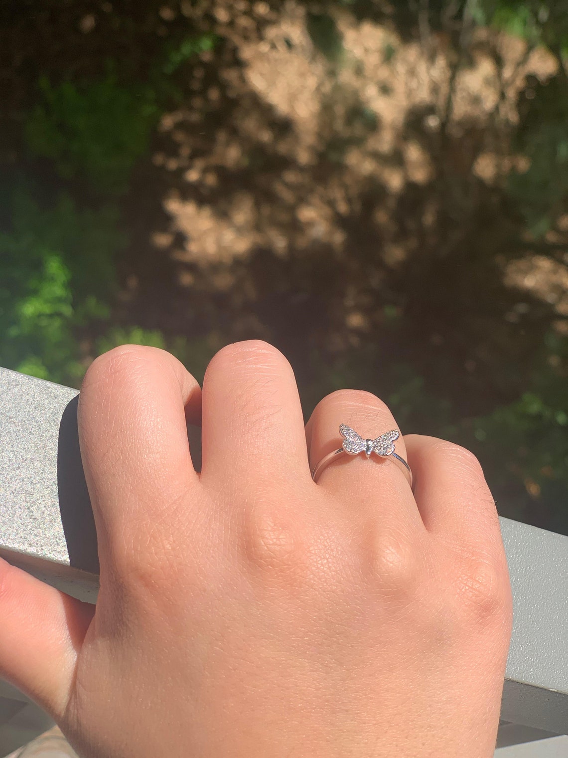 Butterfly Ring Sterling Silver Ring | Etsy