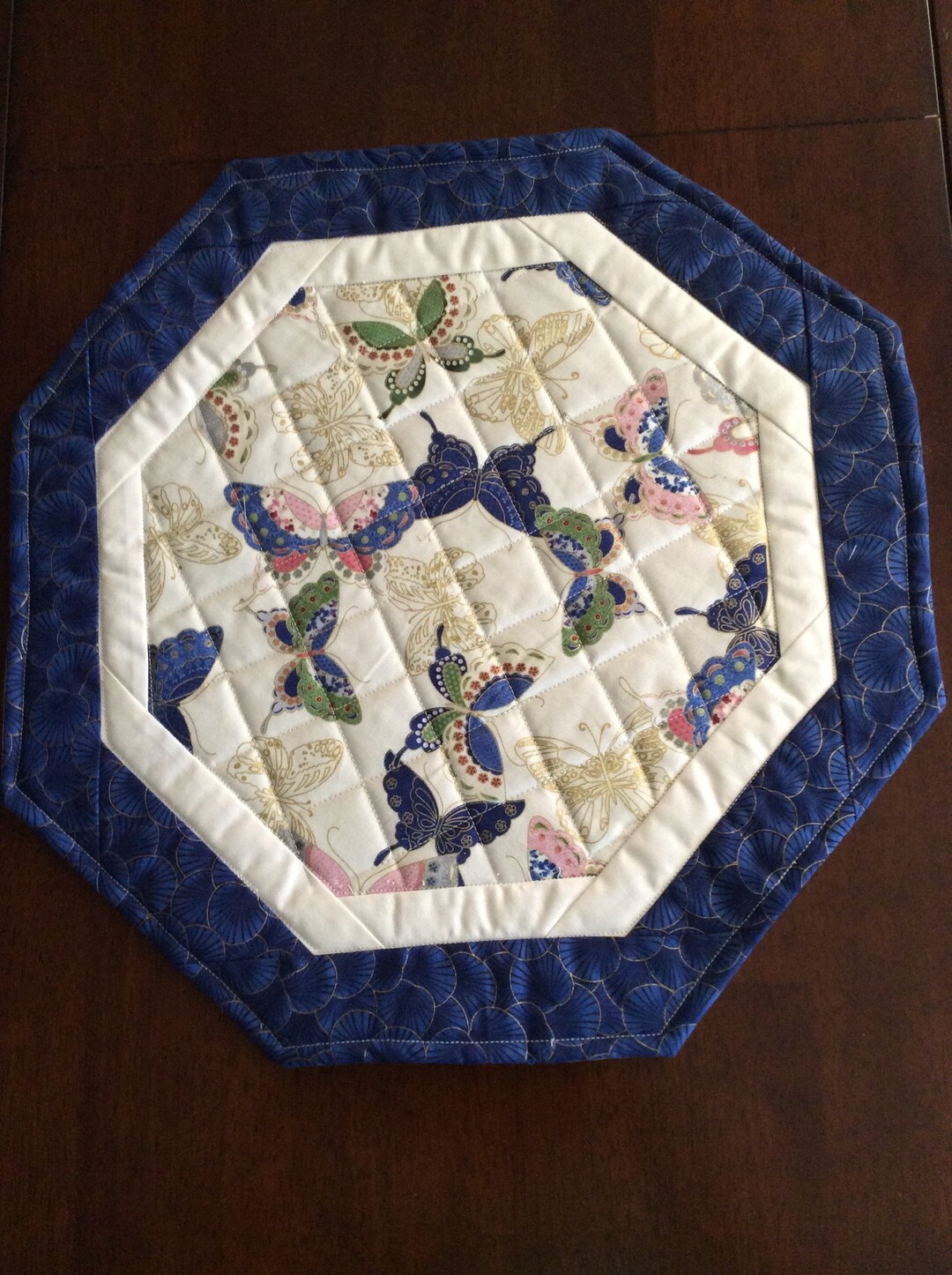 Bright and Bold Table Topper: blue Butterflies, Free Shipping - Etsy UK