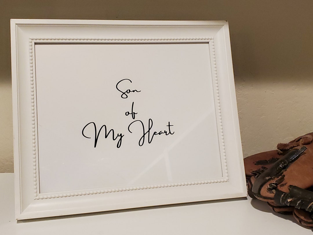 Son of My Heart Printable Word Art for Nursery or Boy's Room - Adopted ...