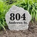 Address Stone Sign Engraved Rock Custom Rock Personalized | Etsy