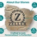 Personalized Monogram Name Stone Engraved Rock Personalized Garden Rock ...