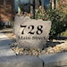 House Address Sign Elegant Engraved Stone Personalized Garden Stone ...