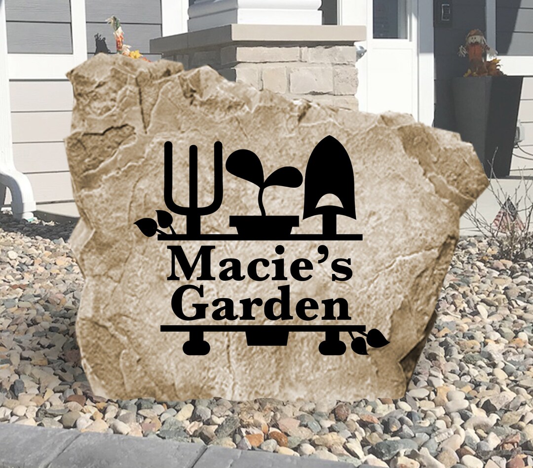 Personalized Garden Stone - Engraved Stone - Custom Stone Personalized ...