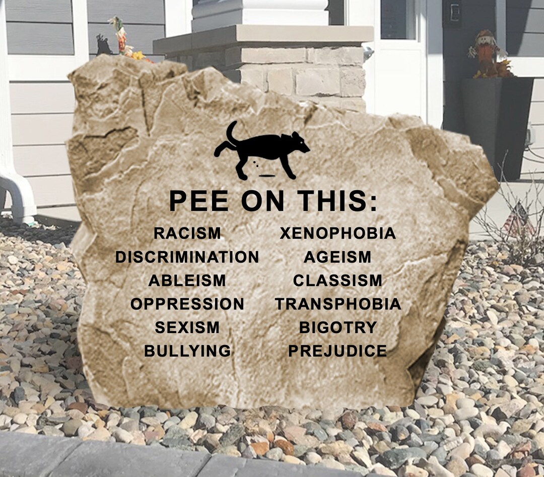 Pee on This Stone Pet Rock Pee Sign Funny Pet Sign Sandstone 15 X 15 - Etsy