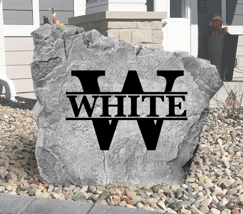 Family Name Stone Engraved Rock Personalized Gift - Etsy