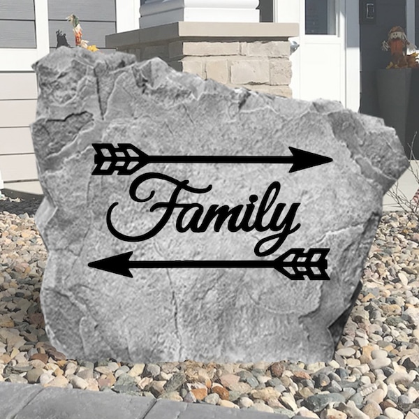 Landscape Rock Engraved - Etsy