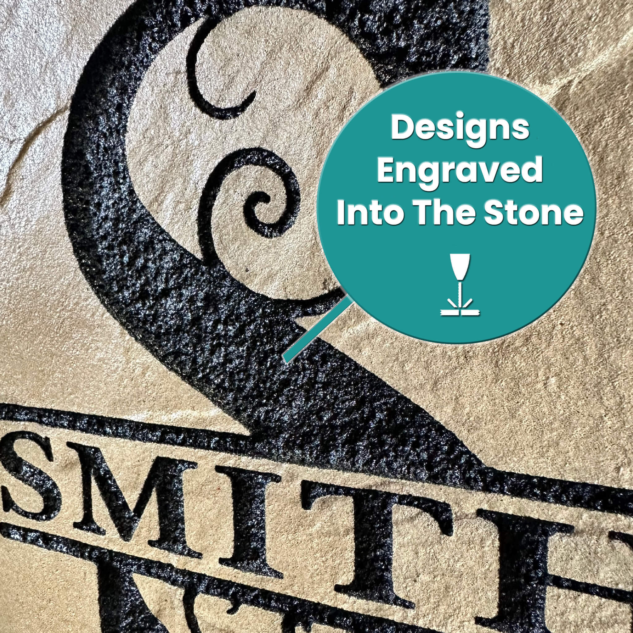 Welcome Stone - Welcome Landscape Rock - Engraved -garden Stone - House ...