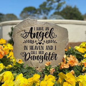 Daughter Memorial Stone - Angel I Call Daughter - Daughter Memorial ...