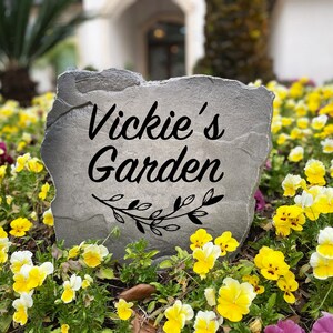 Personalized Garden Stone - Engraved Stone - Custom Stone Personalized ...