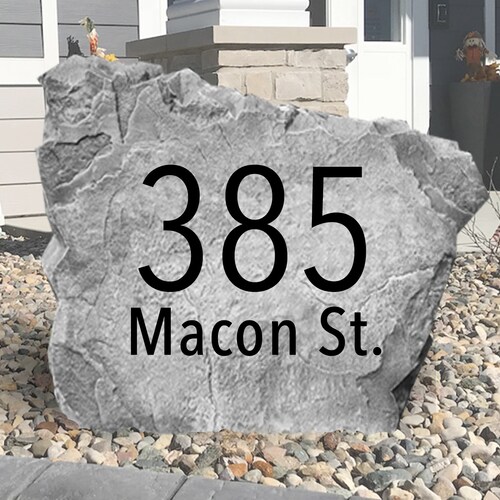 House Address Rock Standard Engraved Stone Custom Stone - Etsy