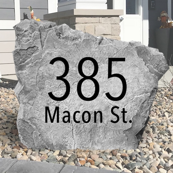 Address Rock - Etsy
