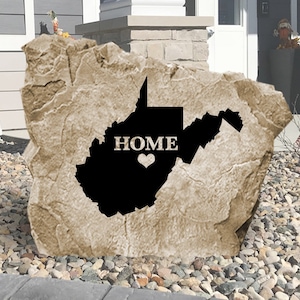 West Virginia Engraved Stone Sign - Engraved - All States Available ...