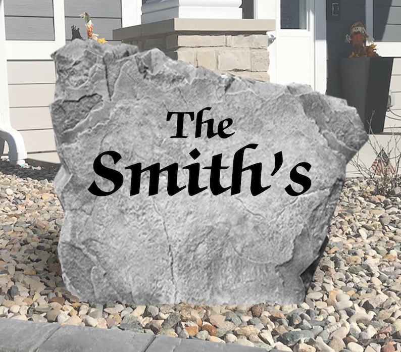 Name Stone Engraved Rock Personalized Garden Stone - Etsy