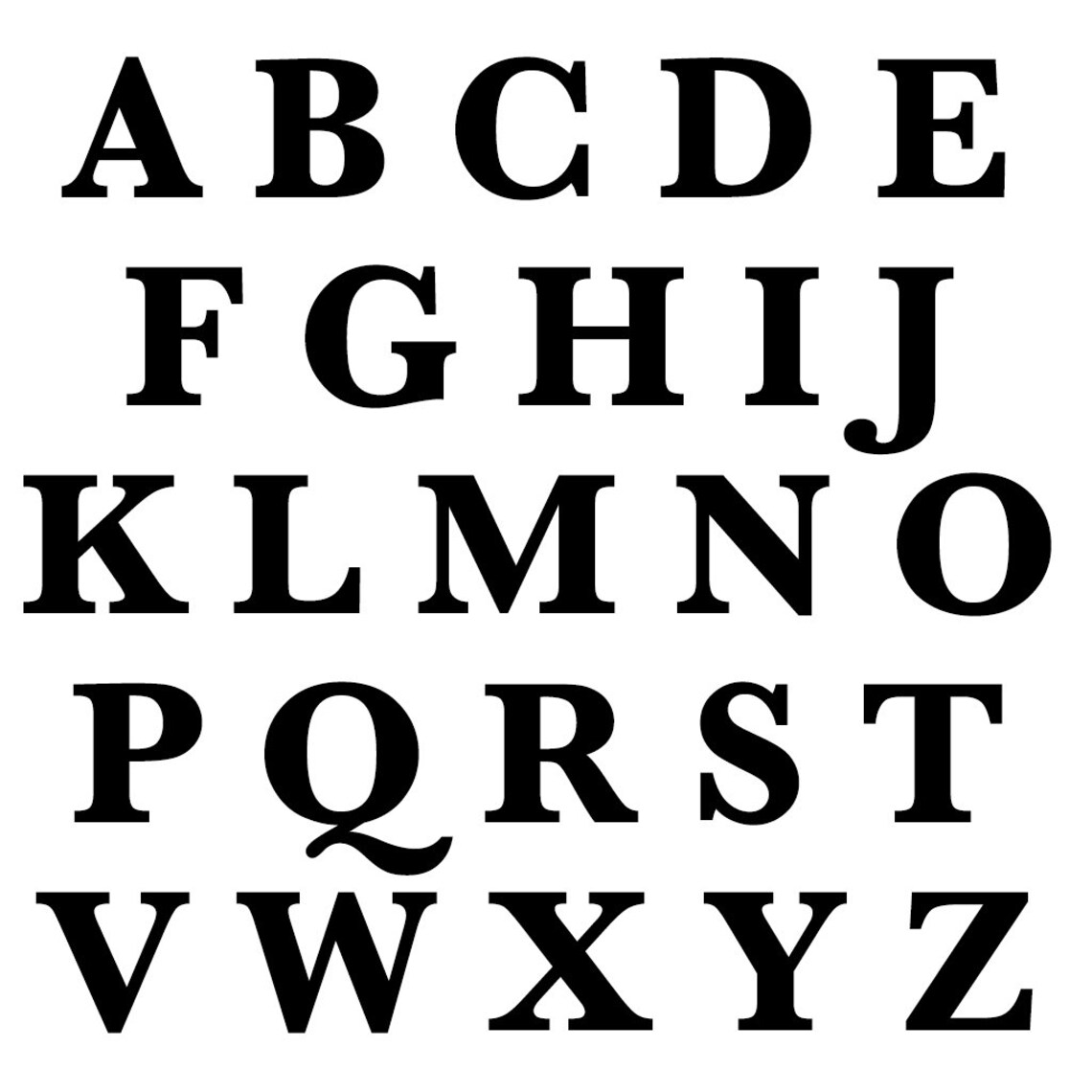 Single Letter Stone Engraved Rock Personalized Garden - Etsy