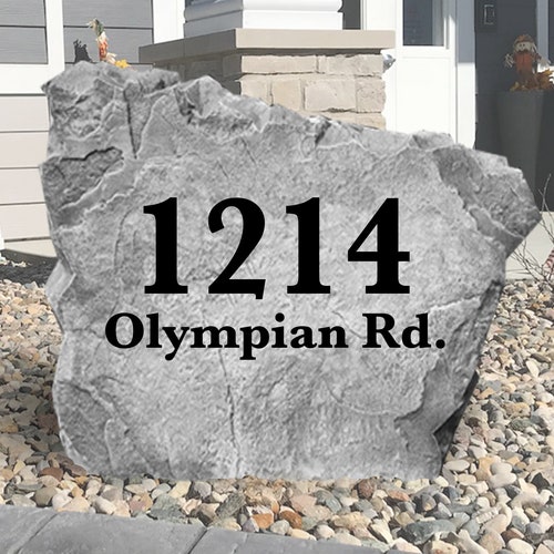 Family Name Stone Engraved Rock Personalized Garden - Etsy