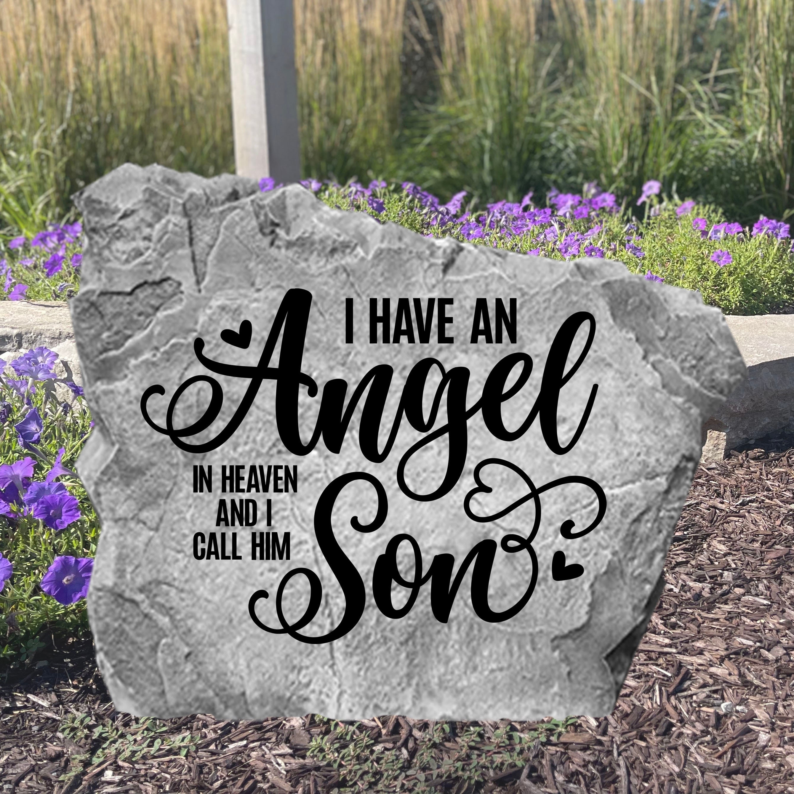 Son Memorial Stone - Angels I Call Son - Son Memorial Sign - Grave ...