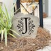 Single Letter Rock Engraved Stone Personalized Wedding - Etsy