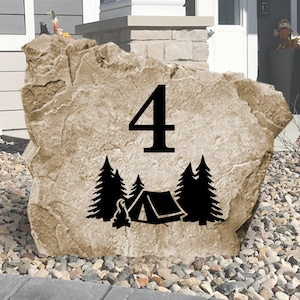 Campsite Number Sign - Camping Lot Number - Campsite Decor - House ...