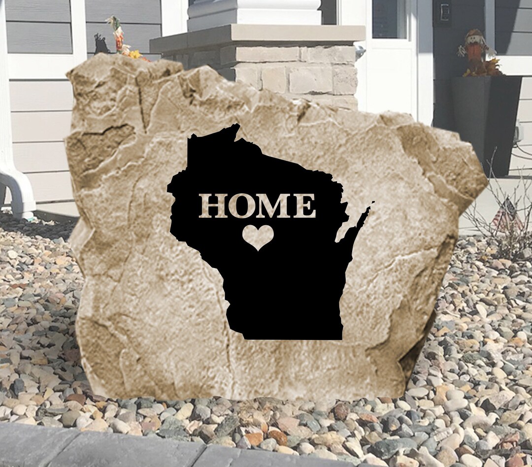 Wisconsin Engraved Stone Sign - Engraved - All States Available ...