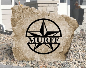 Personalized Monogram Name Rock Engraved Stone Custom | Etsy