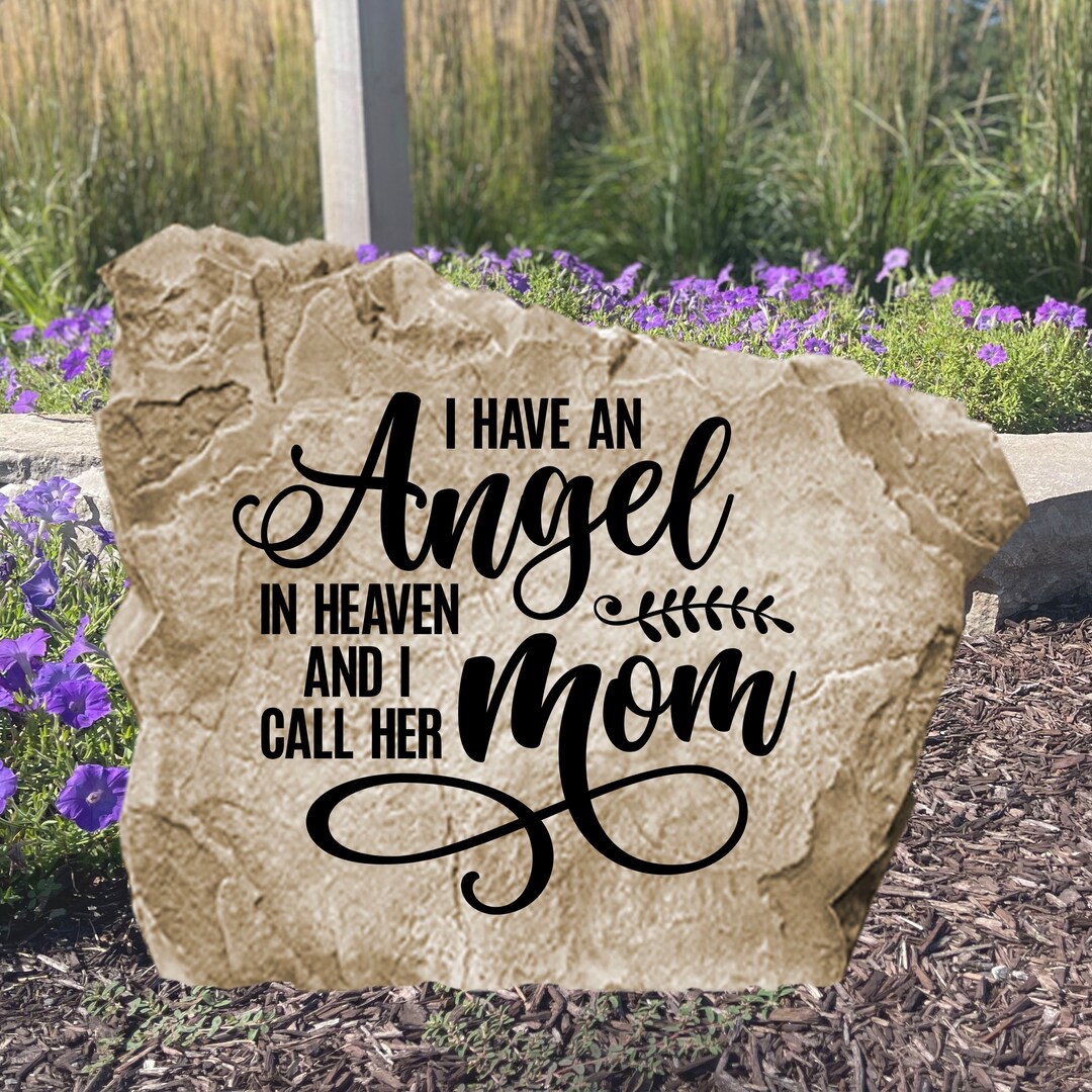 Mom Memorial Stone - Angel I Call Mom - Mother Memorial Sign - Grave ...