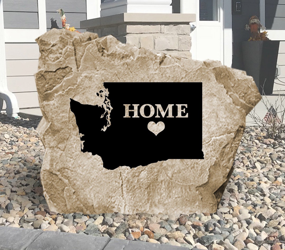 Washington Engraved Stone Sign - Engraved - All States Available ...