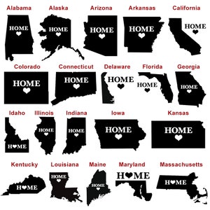 Indiana Home State Engraved Stone Sign - Engraved - All States ...
