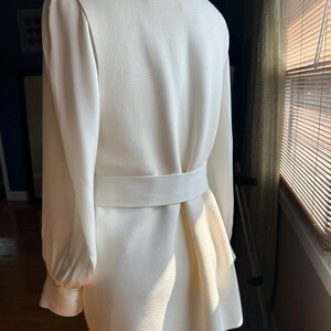 Large Long-line Belted Cream Vest - Etsy