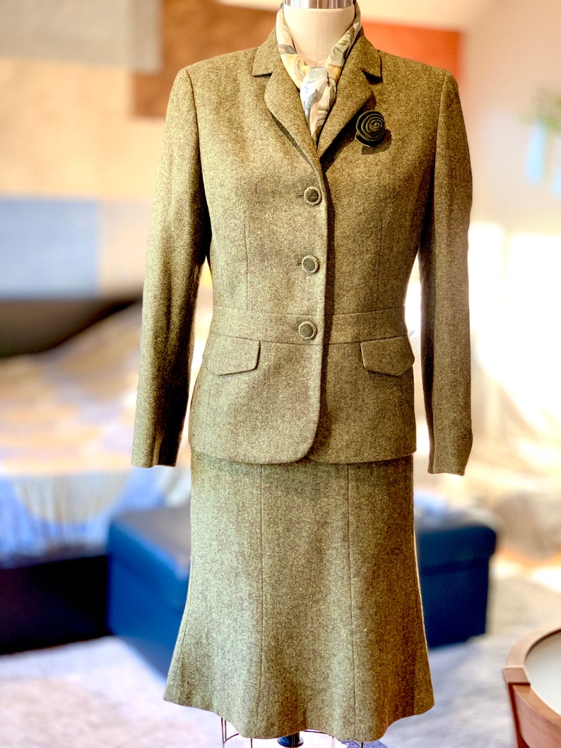 1940s Military Style Suit in Tweed US Sz 10 - Etsy