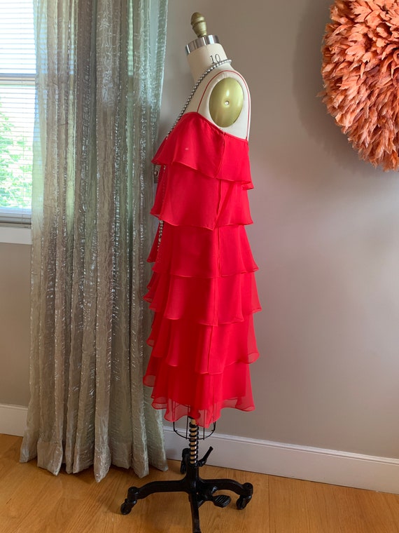 1920's Style Red Flapper Dress in Size 10, Roaring 20… - Gem