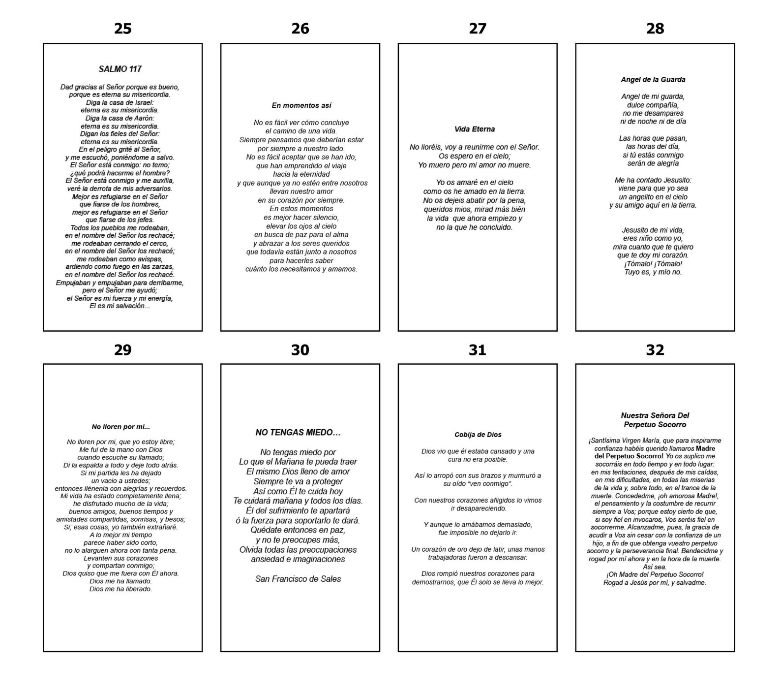 Tarjetas De Recordatorio Funeral Grandes 3.25x5.25 - Etsy