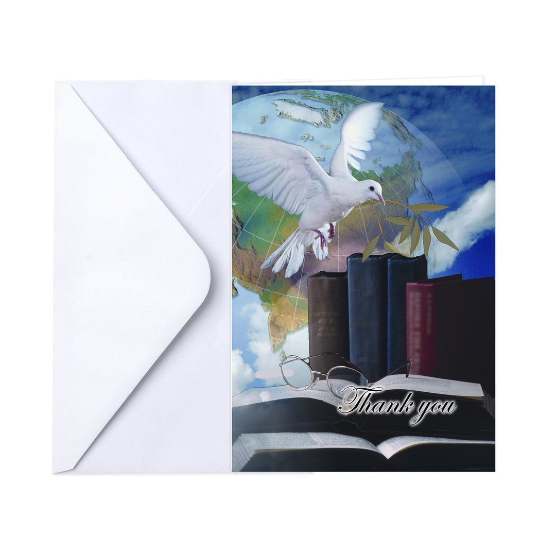 Funeral Memorial Service Thank You Cards With Envelopes (25 Count ...