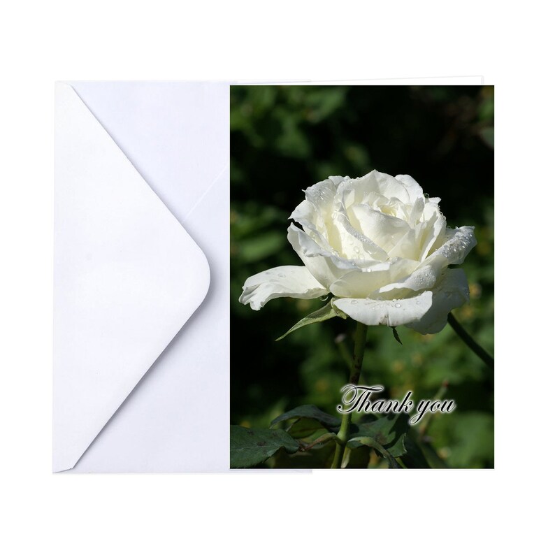 Funeral Memorial Service Thank You Cards With Envelopes (25 Count ...