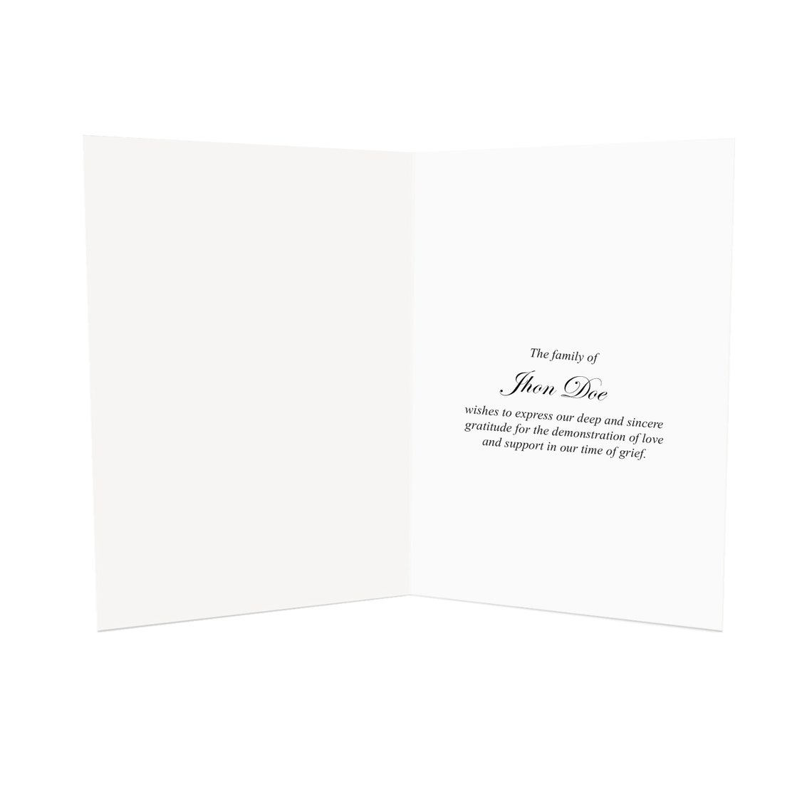 Funeral Memorial Service Thank You Cards With Envelopes (25 Count ...