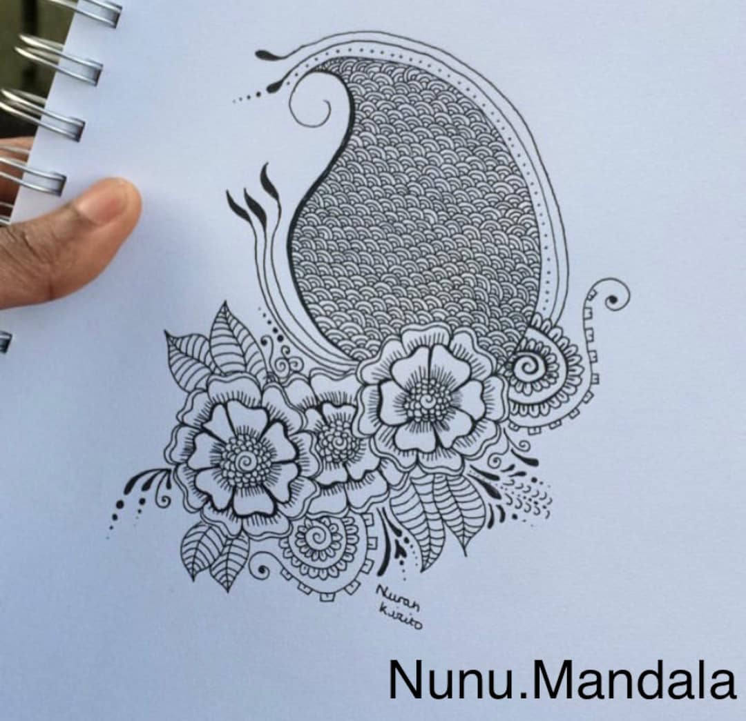 Mandala Ink Drawing - Etsy