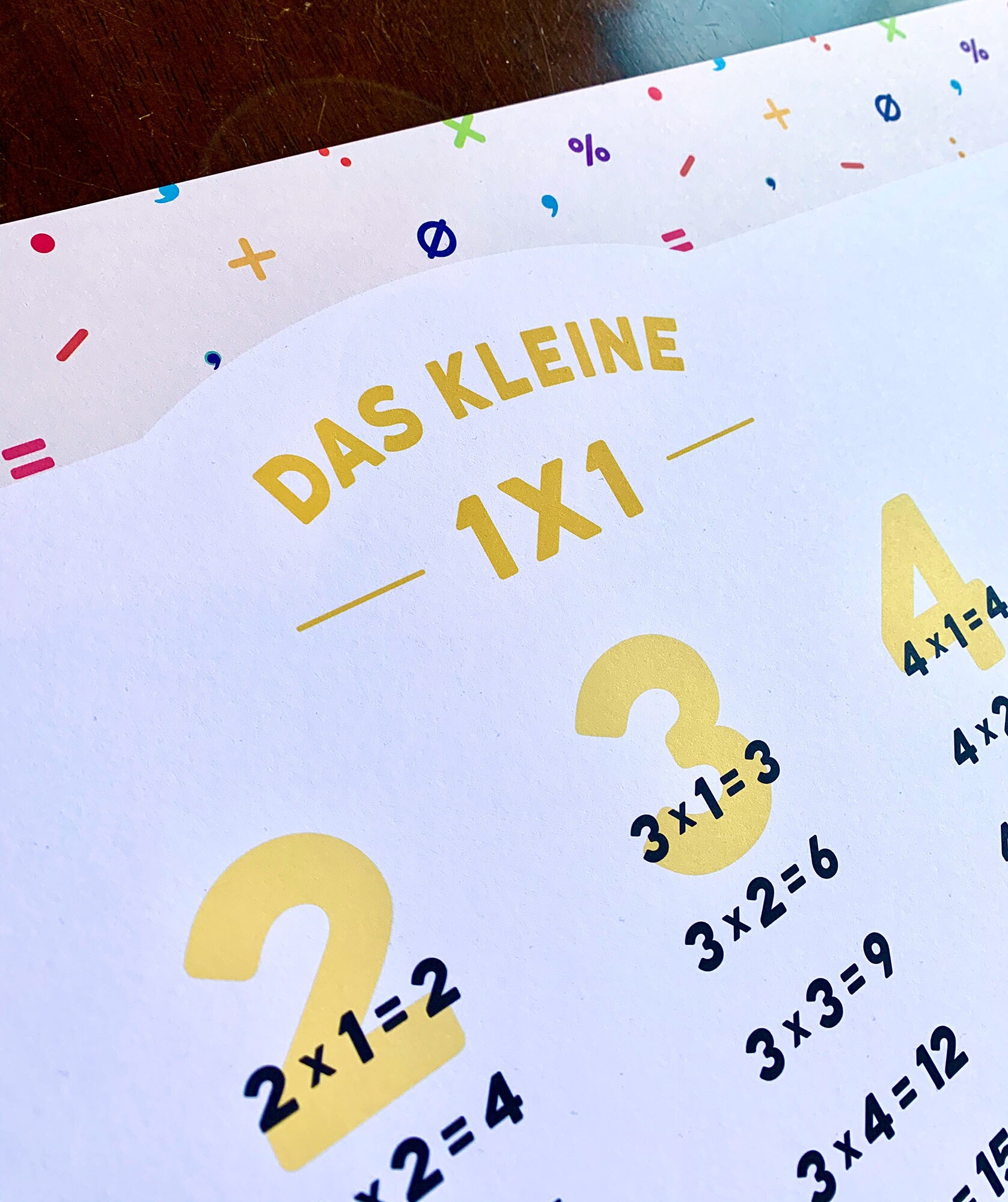 Das kleine 1x1 Poster Mathe macht Spaß Poster Kinderzimmer - Etsy.de