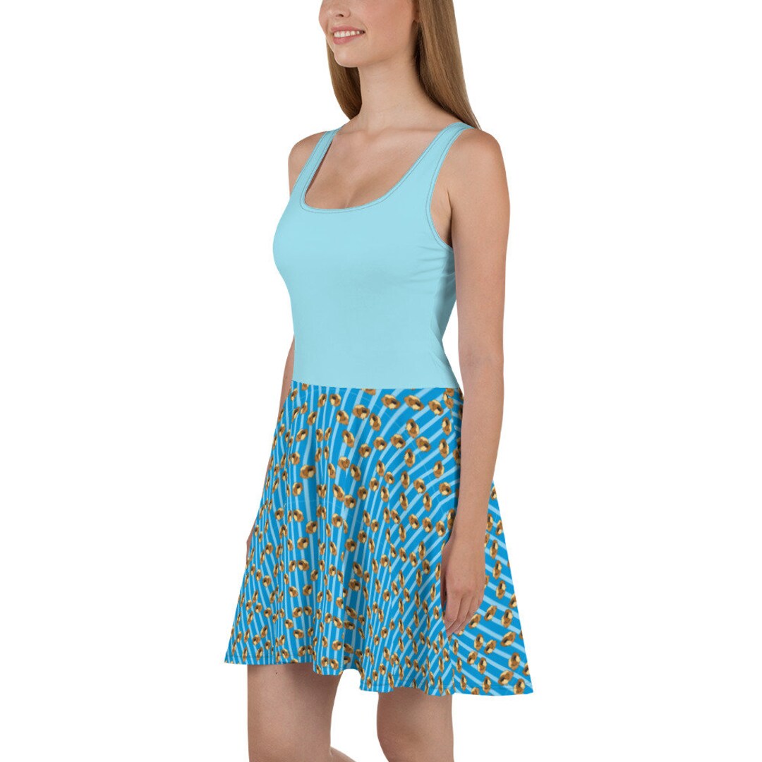 Pekingese Peke Blue Skater Dress - Etsy UK