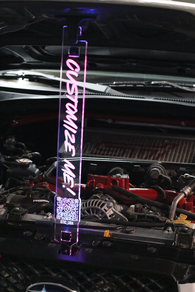 CUSTOM Hood Prop W/ RECHARGEABLE LED - Etsy