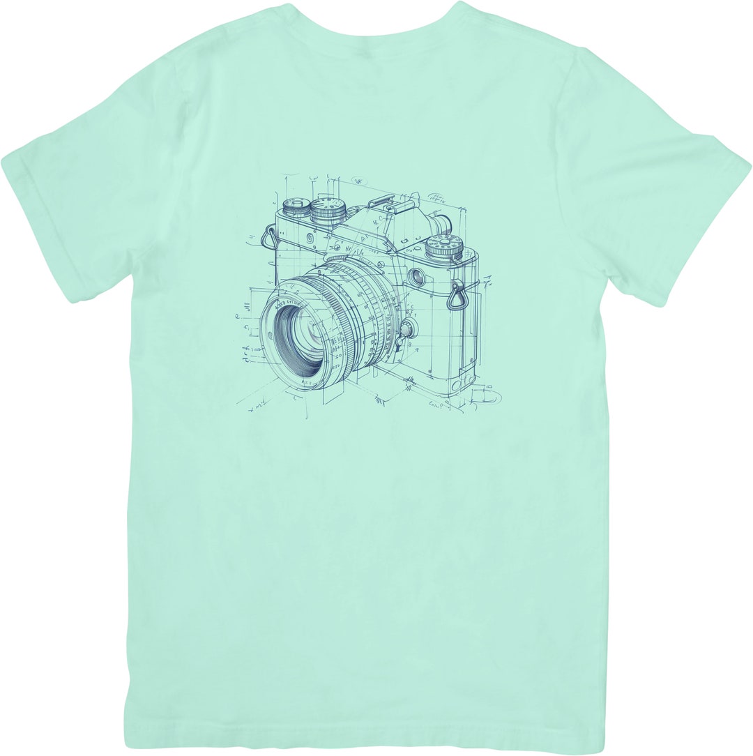 Schematic Camera T Shirt Design PNG & SVG Formats - Etsy