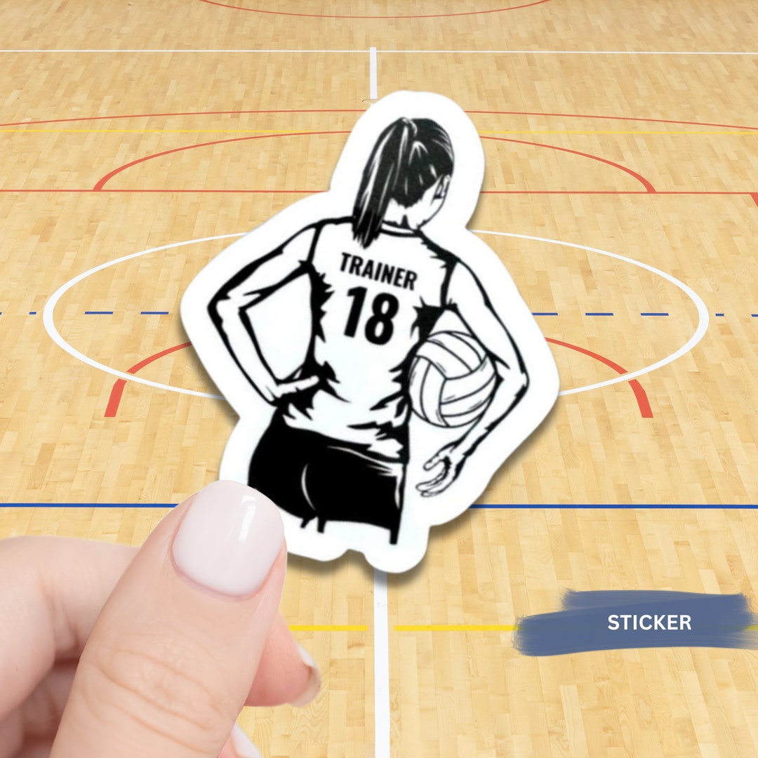 Custom Volleyball Stickers, Personalized Volleyball Stickers ...