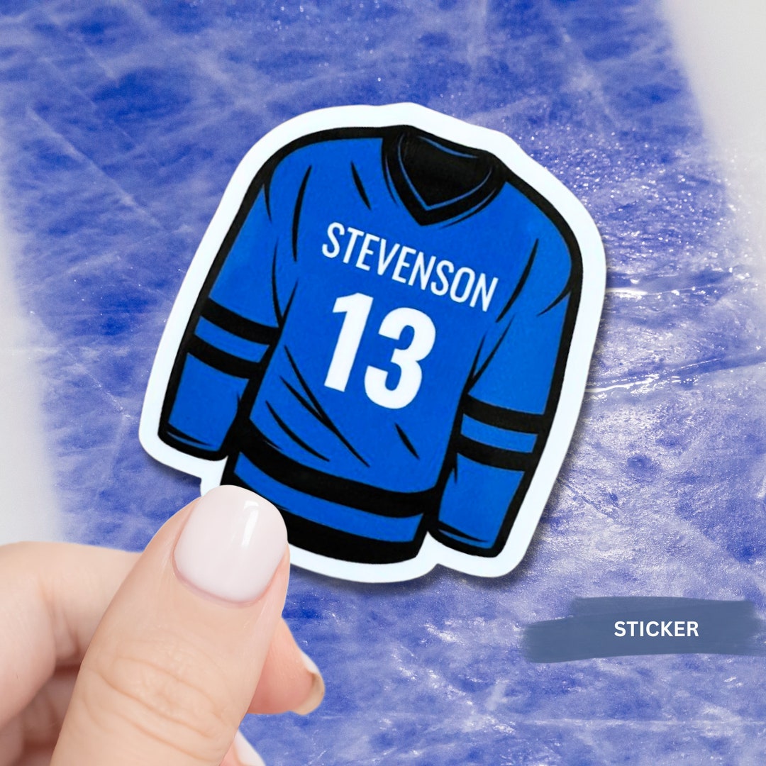 Custom Hockey Sticker for Hockey Team Personalized Gift Boy Girl Hockey ...