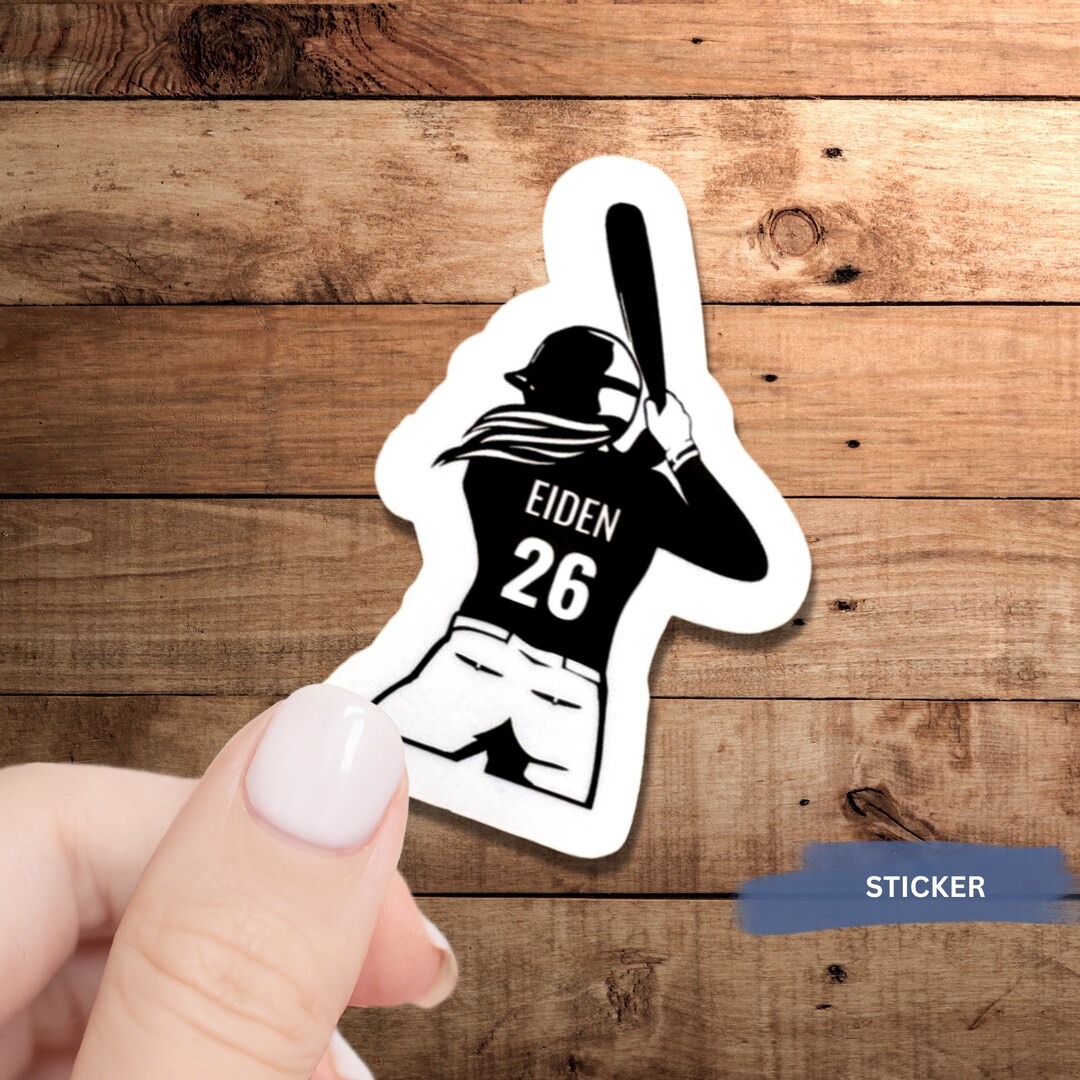 Custom Softball Stickers, Personalized Softball Stickers, Softball Team ...