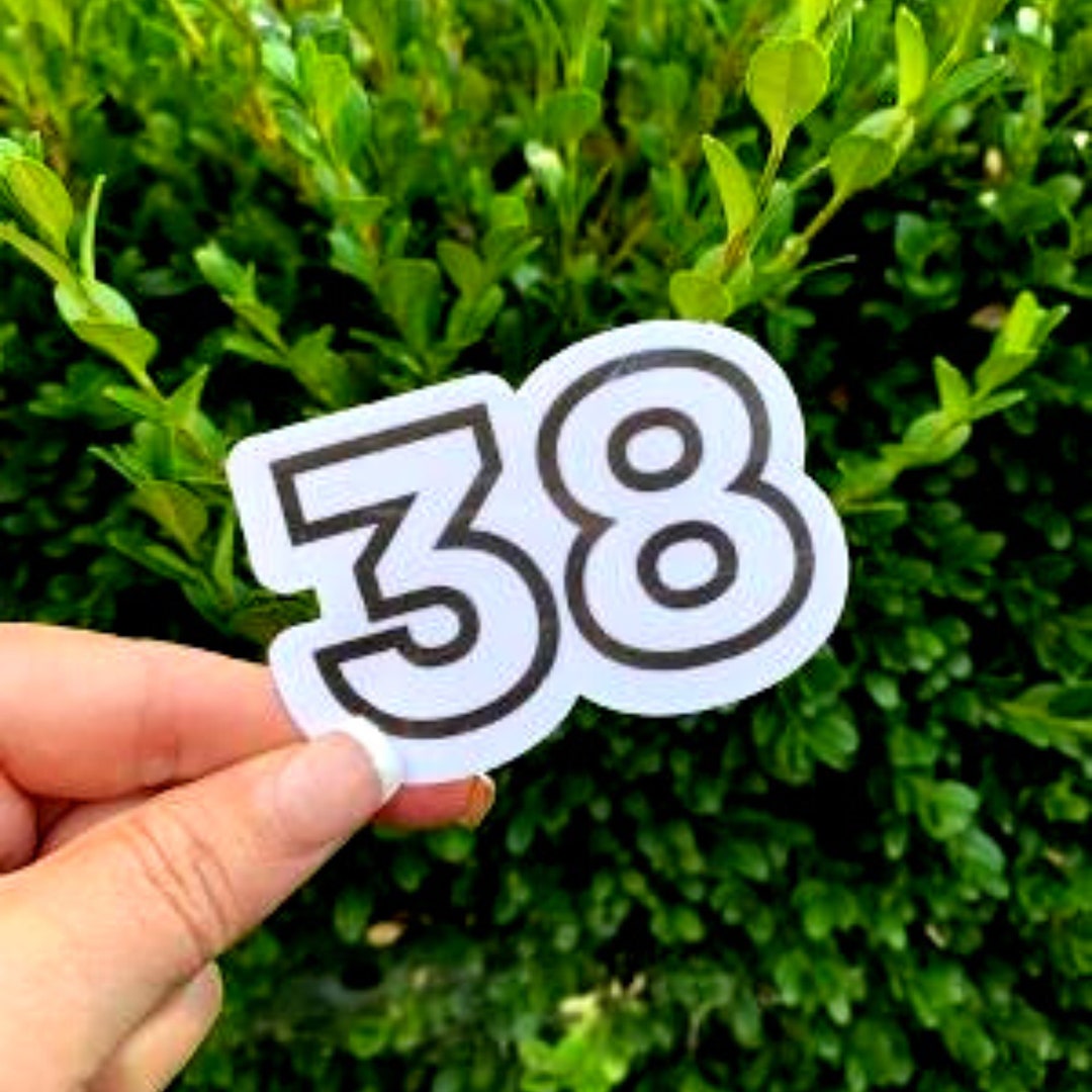 Custom Number Sticker Vinyl Waterproof Custom Number Sticker - Etsy