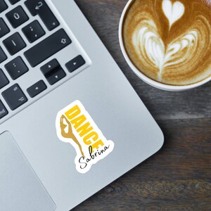 Custom Dance Sticker, Personalized Dance Sticker, Dance Team Stickers ...