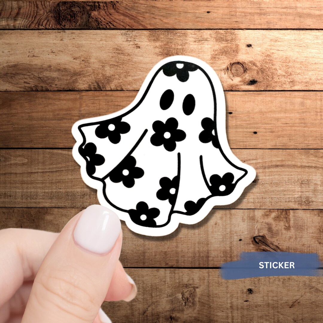 Ghost Sticker Halloween Sticker Halloween Decor Halloween - Etsy